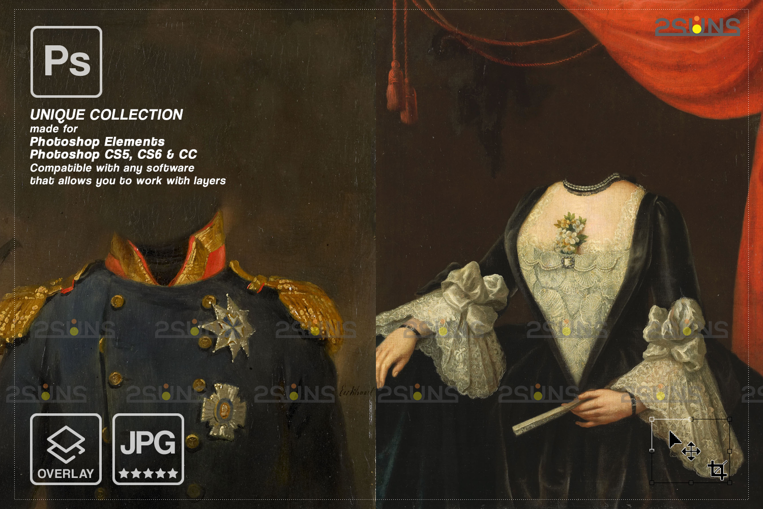 Royal Pet Portrait Template Free