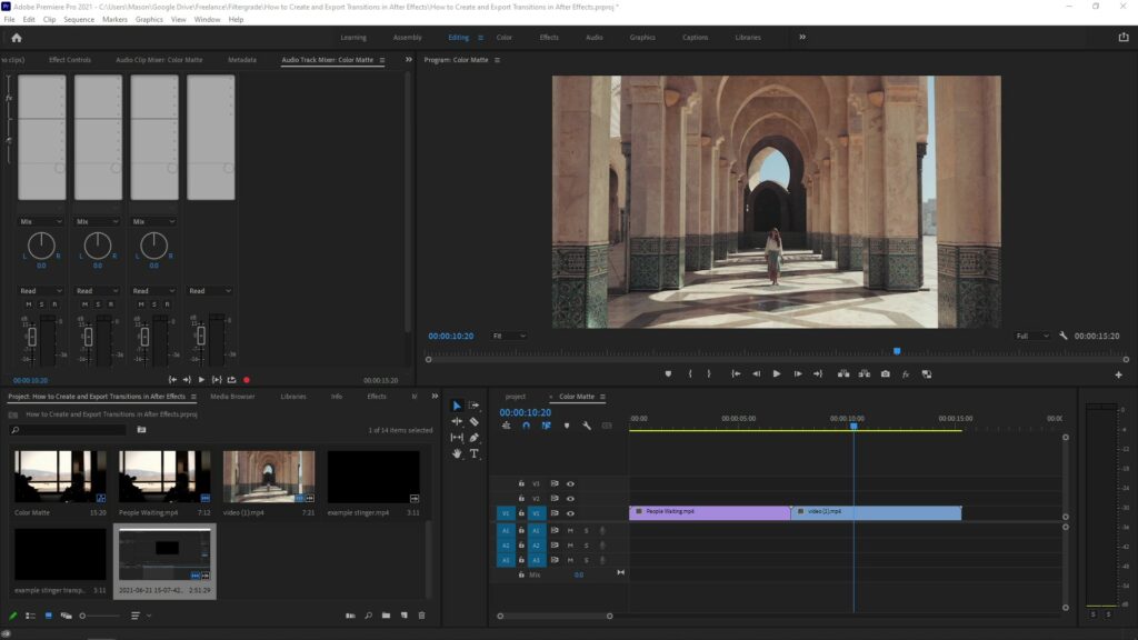 How To Make Transitions In After Effects FilterGrade