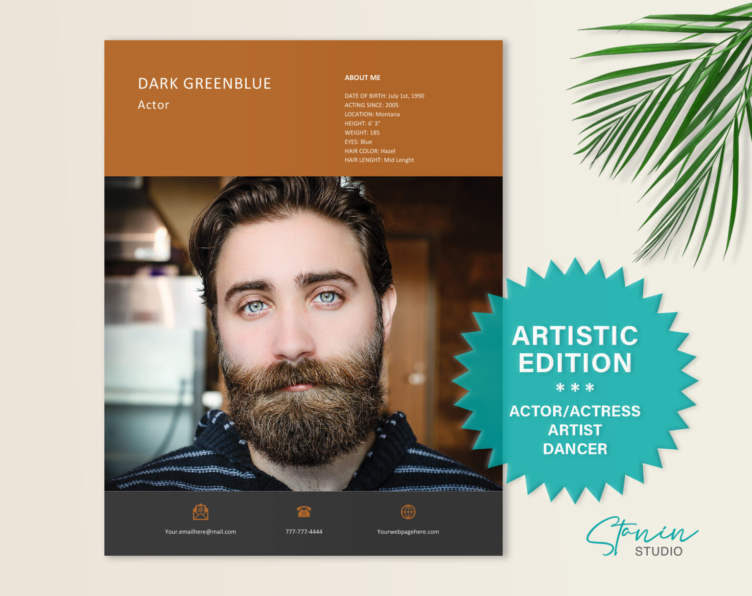 Artistic Resume Template For Creatives Resume Word CV Design 