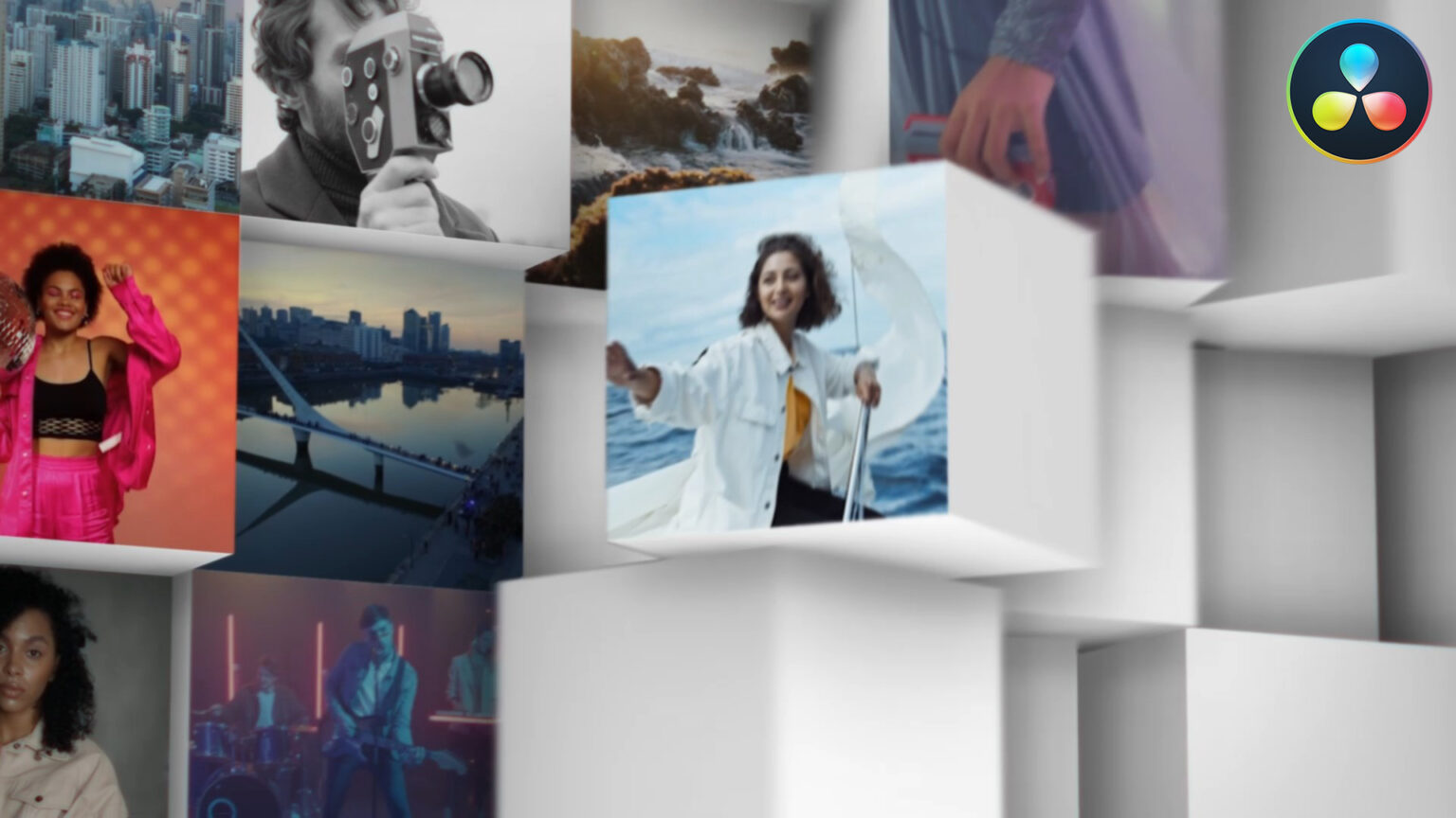 Mosaic Cubics Logo Reveal for DaVinci Resolve - FilterGrade Mosaic Cubics Logo Reveal for DaVinci Resolve - FilterGrade