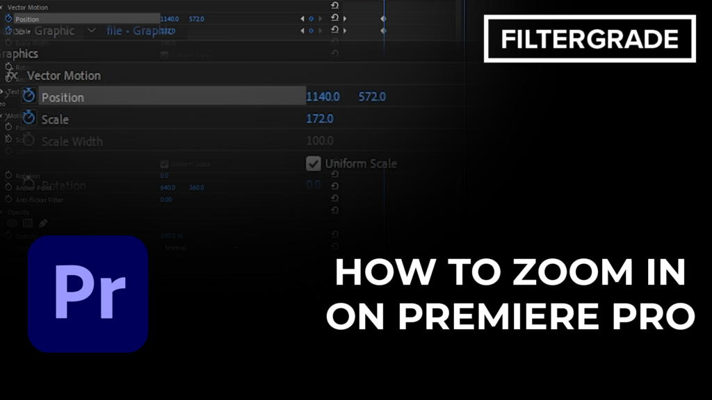 How To Zoom In On Premiere Pro FilterGrade