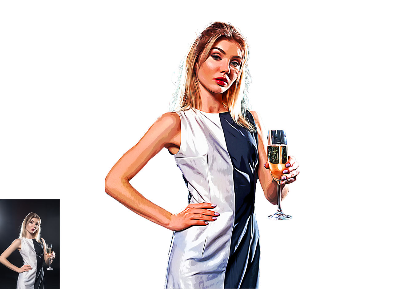 Pro Cartoon Effect Photoshop Action Filtergrade