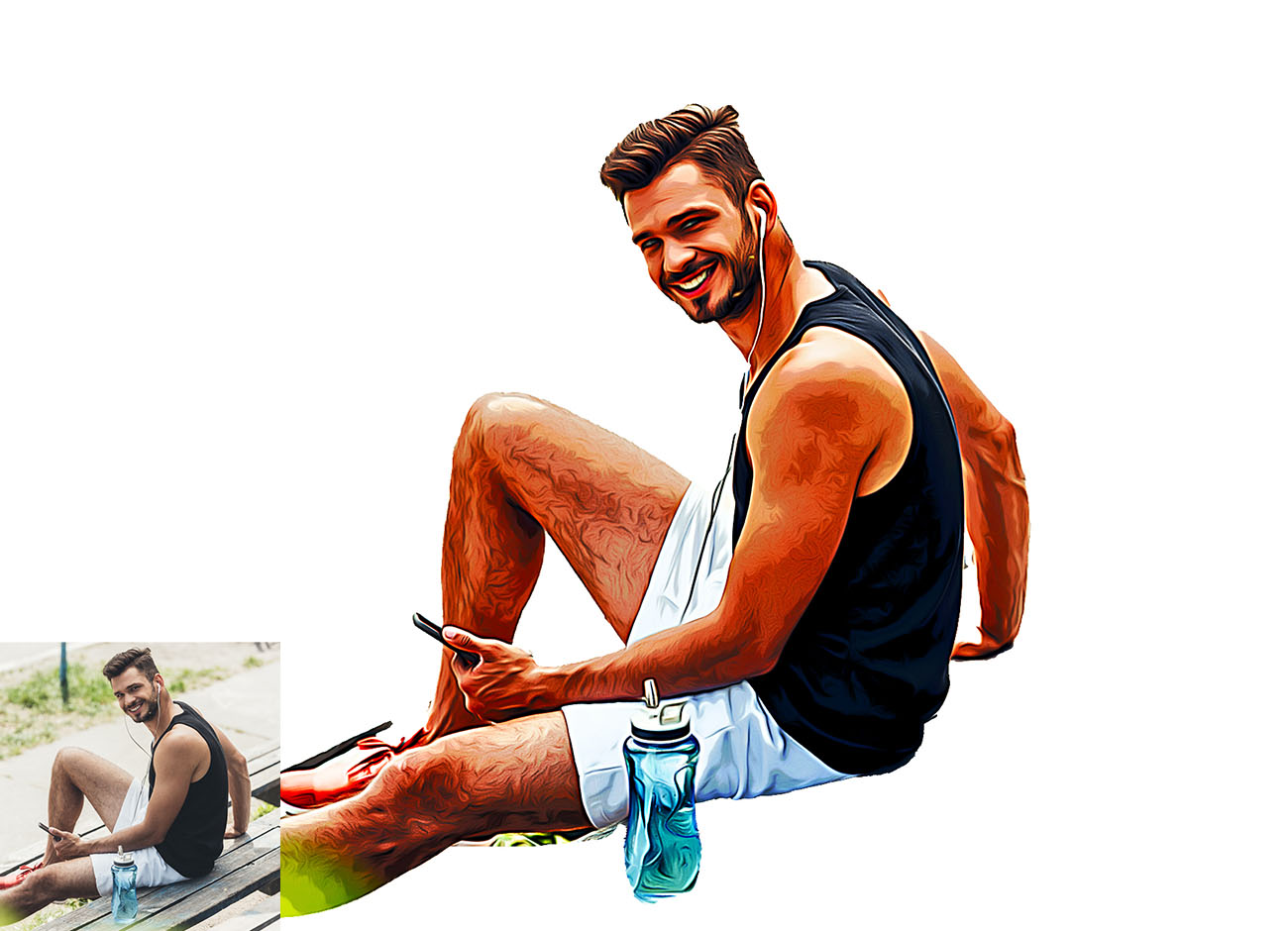 Pro Cartoon Effect Photoshop Action Filtergrade