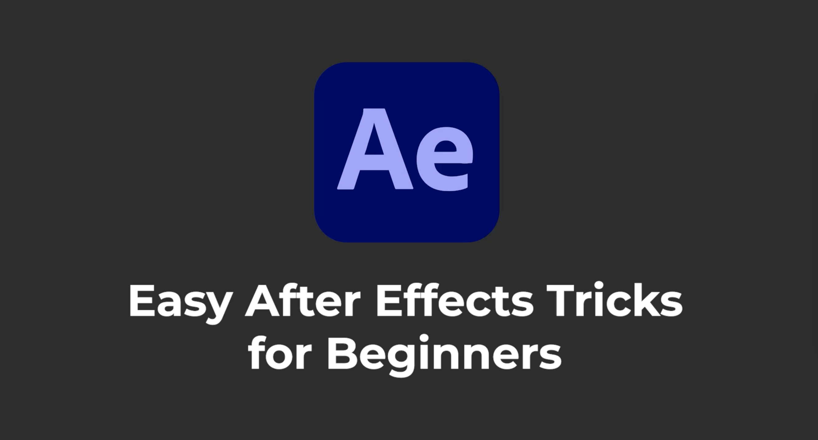 Easy After Effects Tricks For Beginners Video Tutorial FilterGrade