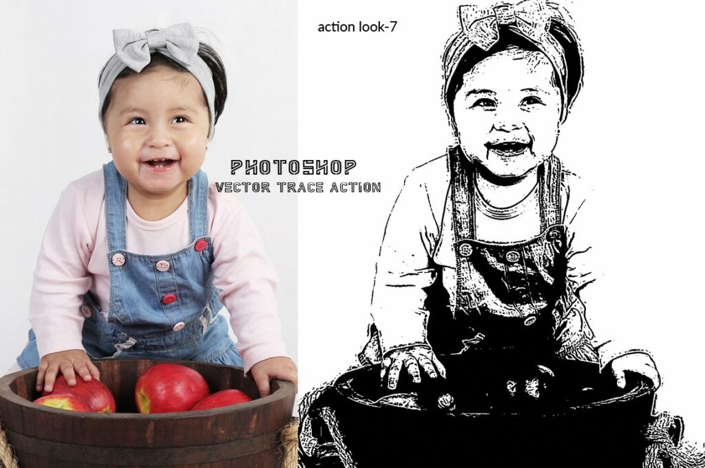 Photoshop Vector Trace Action - FilterGrade Photoshop Vector Trace Action - FilterGrade