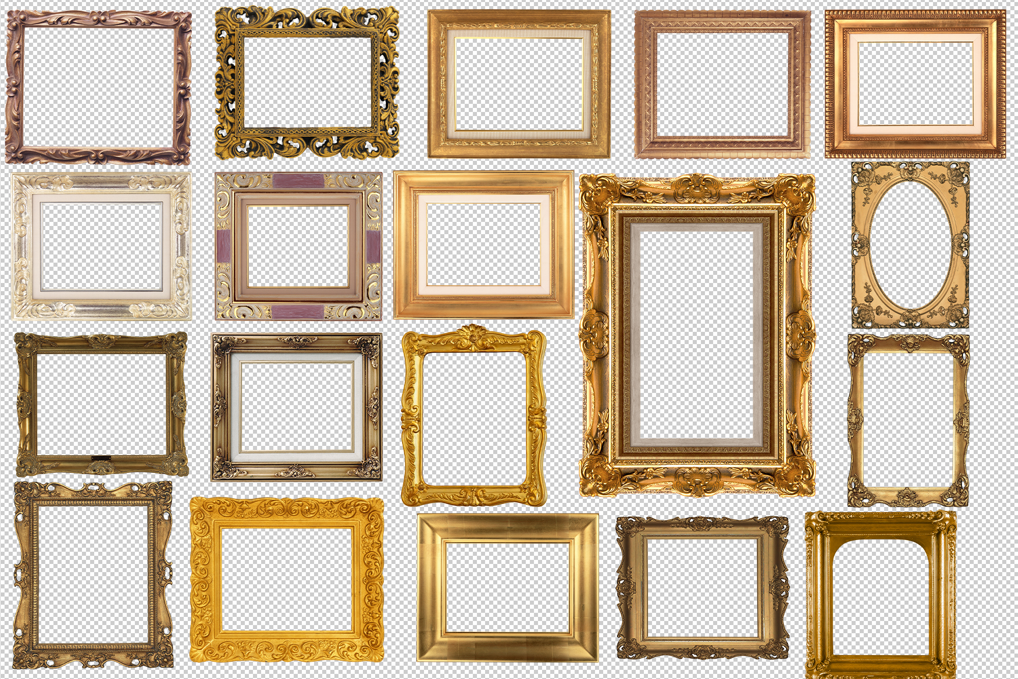 60 Golden Frames Clipart, PNG Metallic Border, Empty Antique Wood ... 60 Golden Frames Clipart, PNG Metallic Border, Empty Antique Wood ...