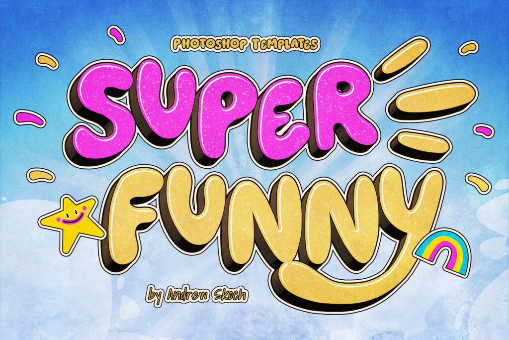Funny Cartoon Text Effect Filtergrade 